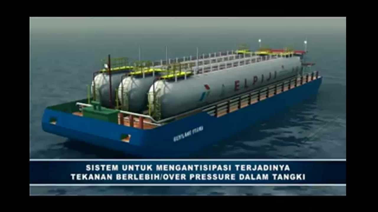 PT GAS 3D +HSE+Systems+LPG+Carrier+Barge+Animation HD - YouTube