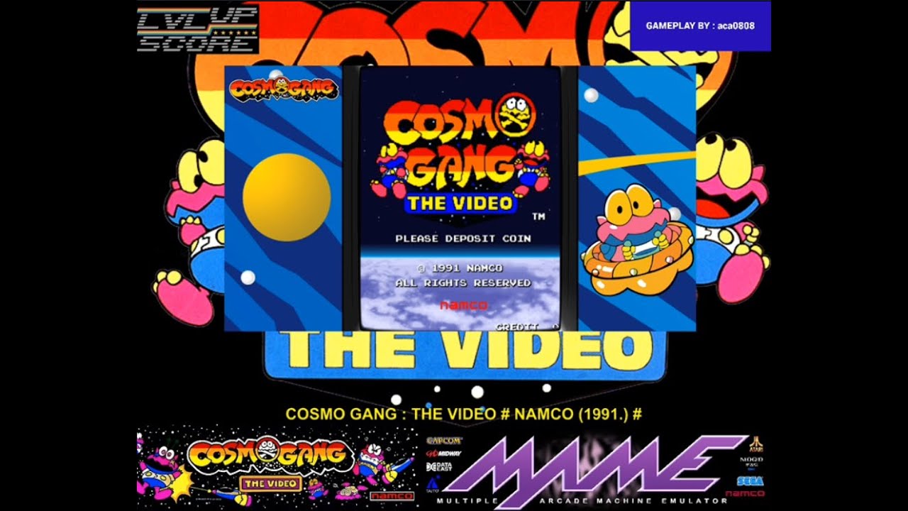 ARCADE/MAME # COSMO GANG : THE VIDEO (NAMCO , 1991.) # 1.841.670 PTS ...
