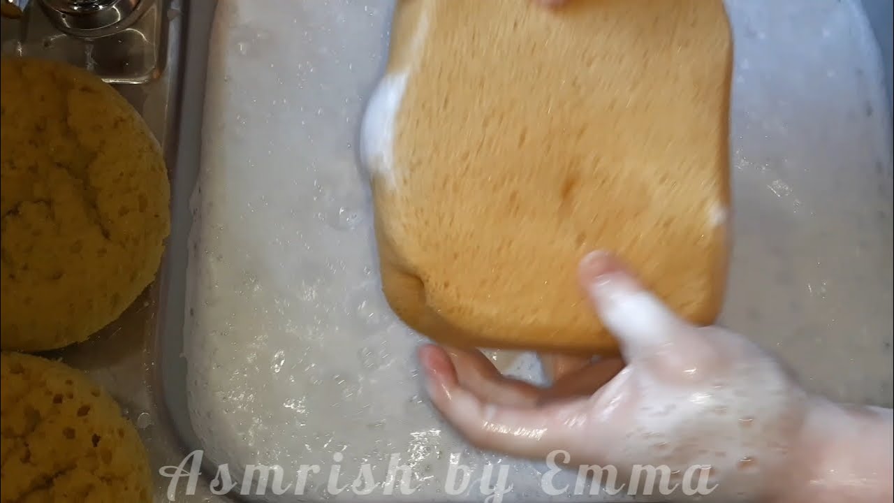 Sudsy Sponge Rinsing!!!! - YouTube