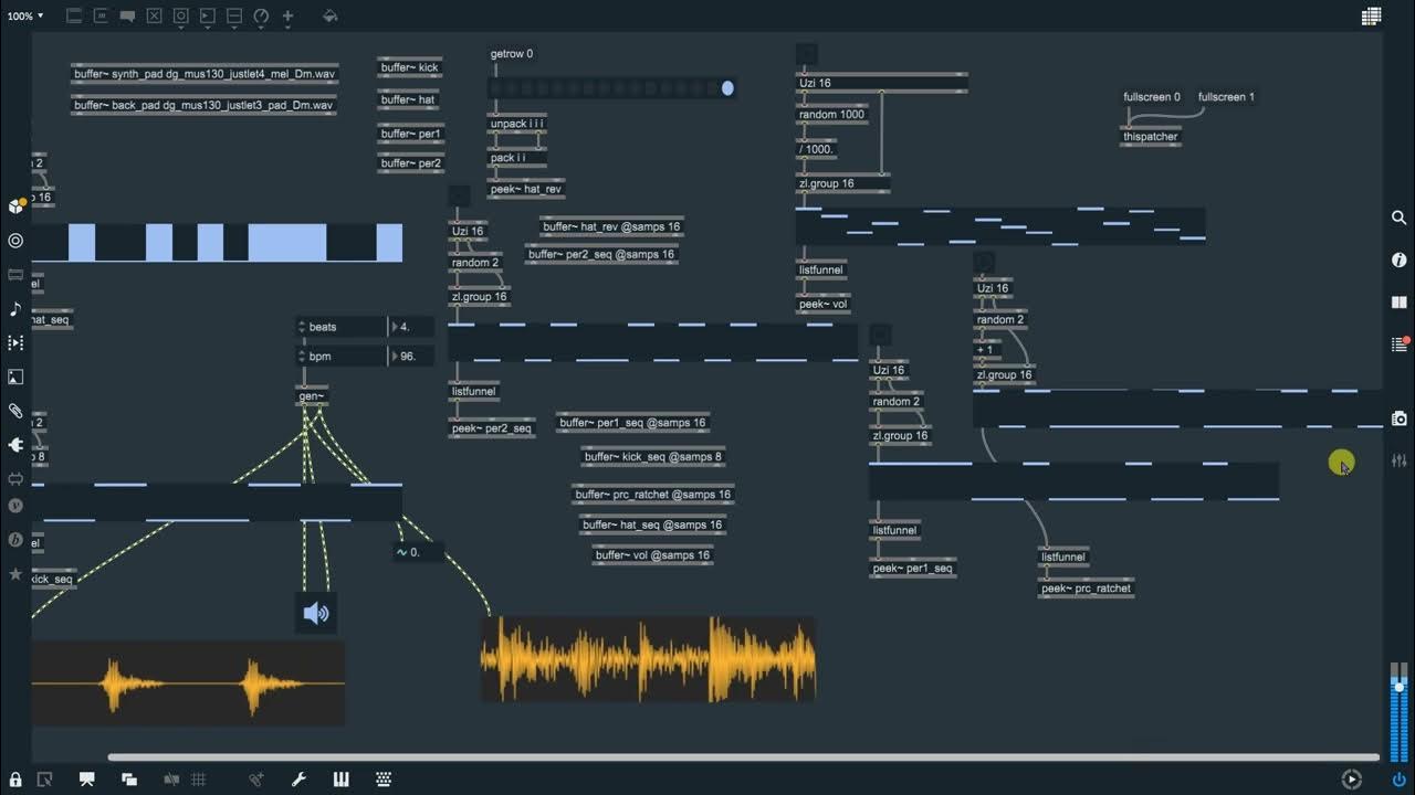 [Max/MSP] shuffle your drum patterns like IDM(patch in my patreon) - YouTube