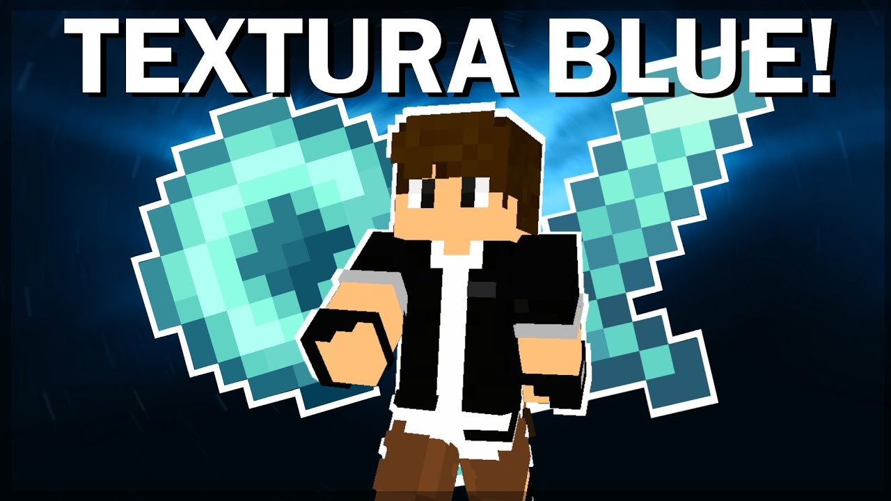 MCPE: TEXTURA AZUL 16x (Dano fault) MINECRAFT/WIN10 - YouTube