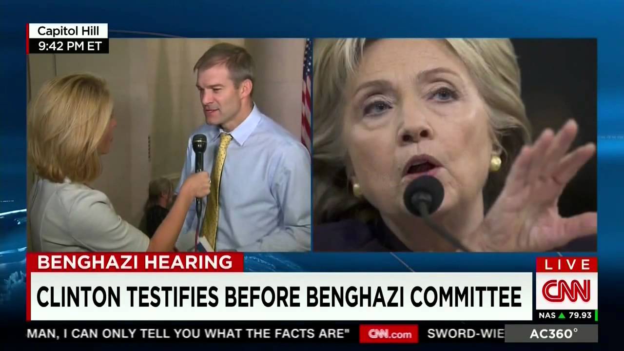 Rep Jim Jordan R Oh On Clinton Benghazi Hearing Youtube