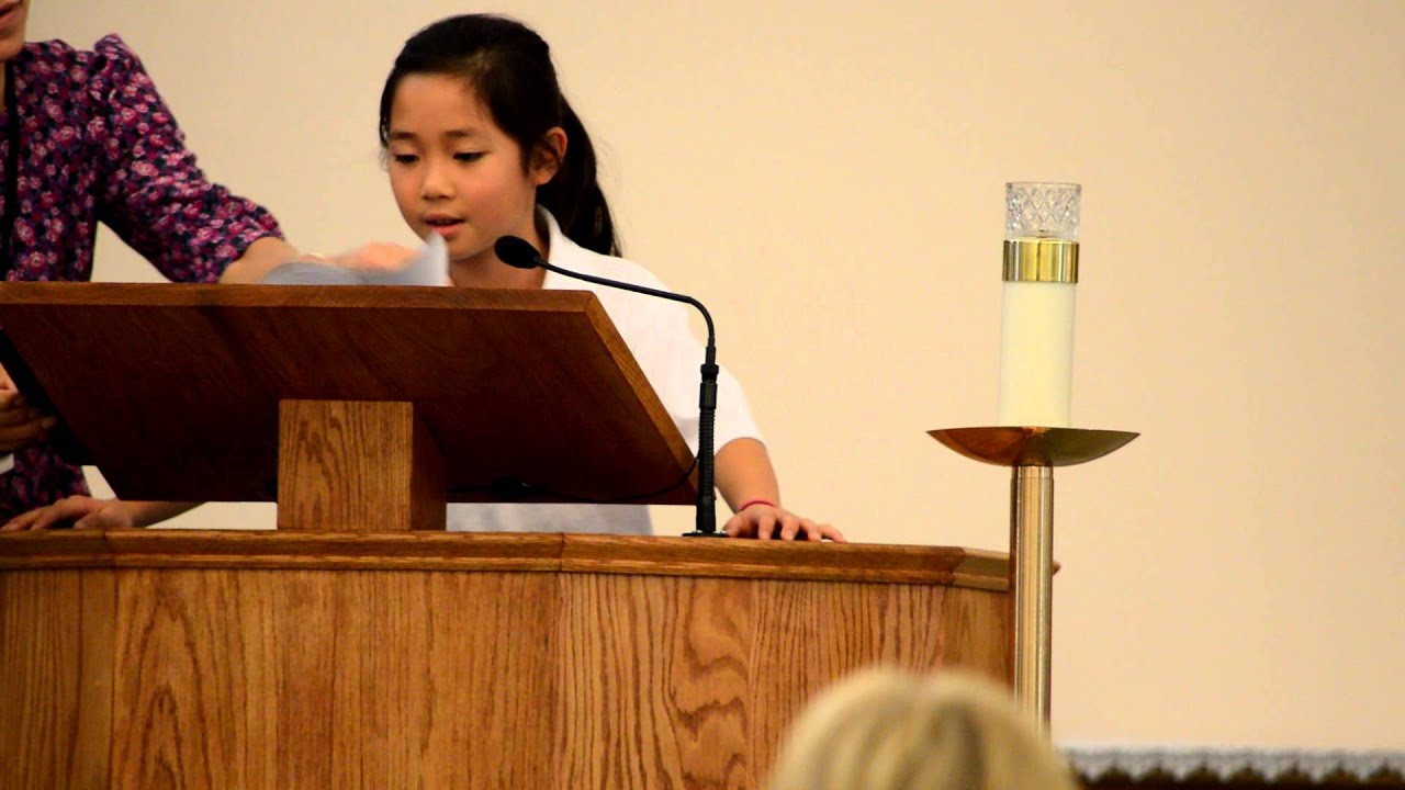 Tiffany Read 1st reading at mass - YouTube
