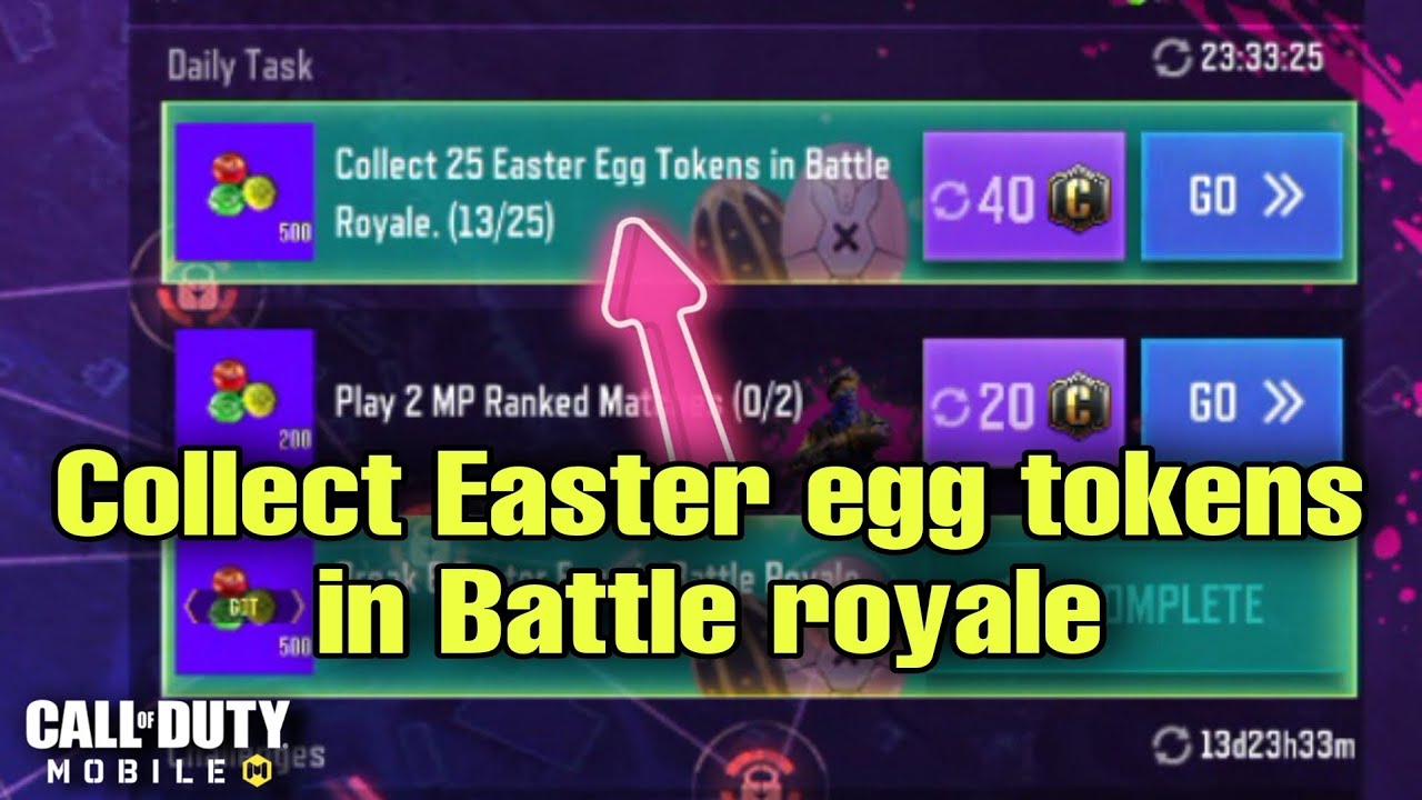 How to collect Easter egg tokens in Battle royale? ( collect 200/25 ...