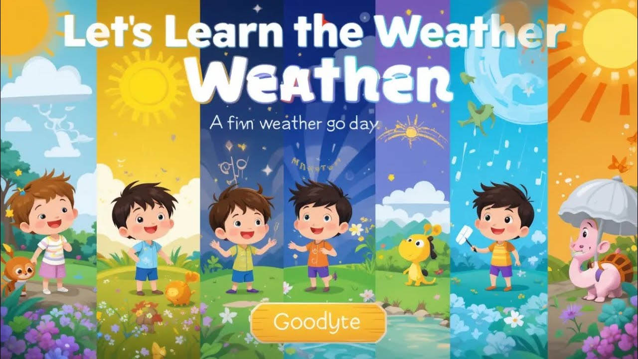 "Weather Song for Kids 🌈 | Learn Sunny, Rainy, Snowy Days!" - YouTube
