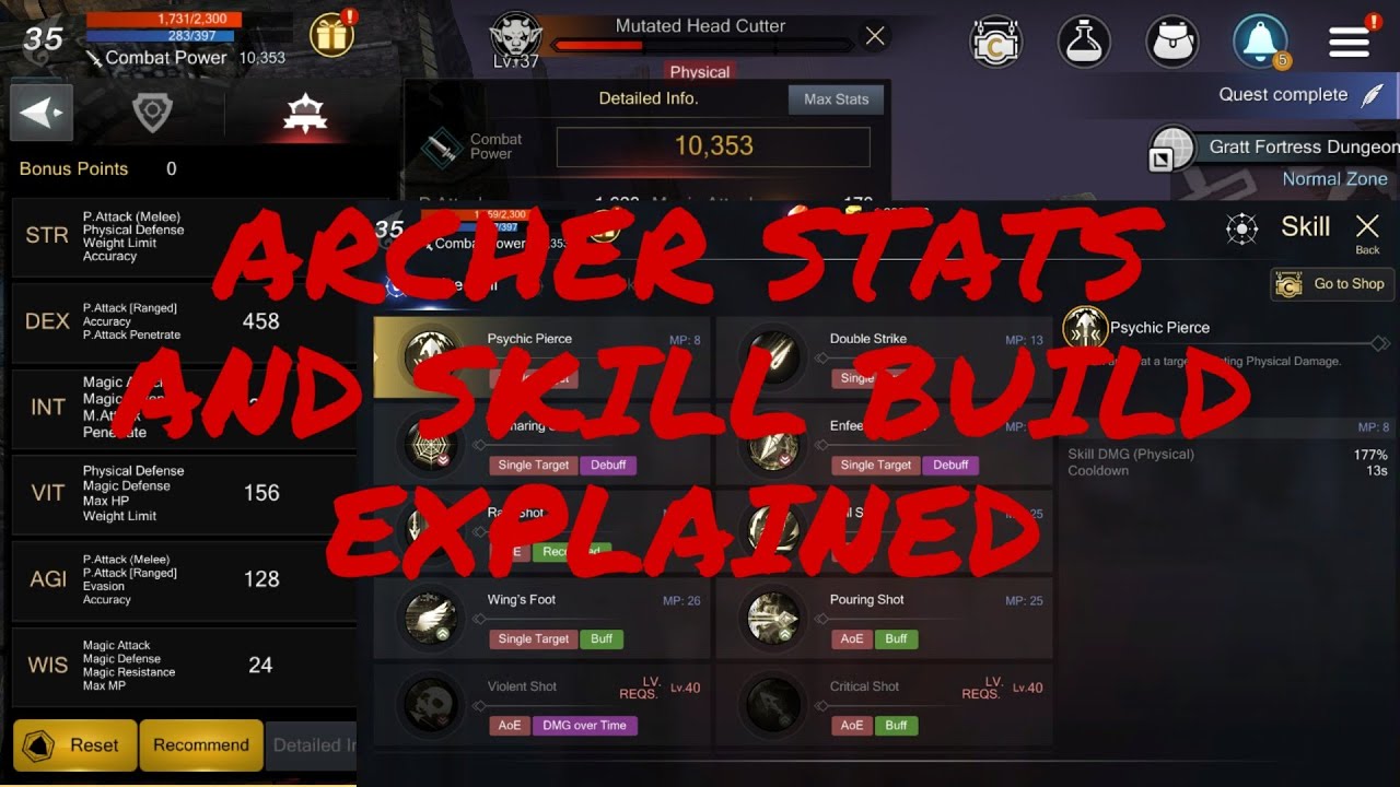 Half Elf Archer | Stats and Skill Build Explained | Rohan M - YouTube