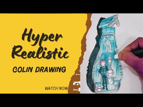 Colin Drawing 3D! Hyper Realistic Color Drawing - YouTube
