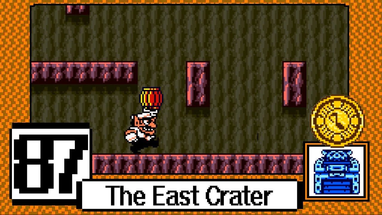 E6-4: The East Crater - Salty Complete!!! (GBC) WARIO LAND 3 🤫 First ...