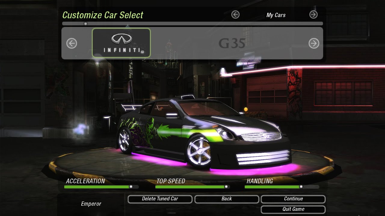 NFS Underground 2 | Infiniti G35 | Customization and Gameplay - YouTube