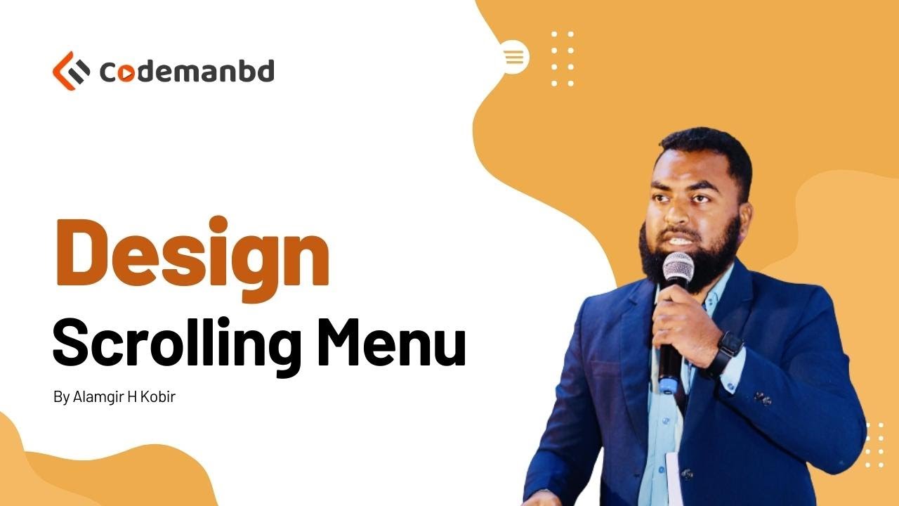 Scrolling Menu Design & Scroll to Top || Alamgir H Kobir - YouTube