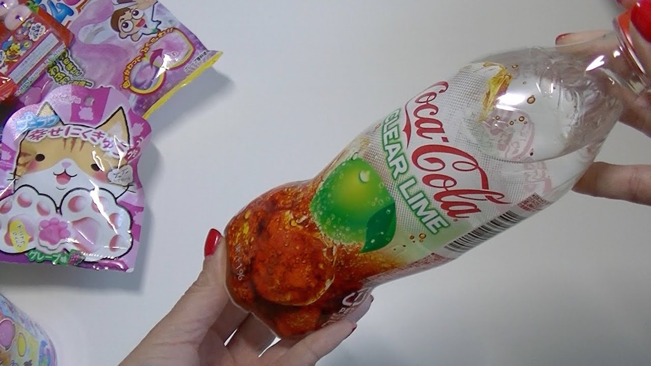 unboxing bonbon kit DIY japonais on goute le Coca-Cola Clear Lime 🙀 ...