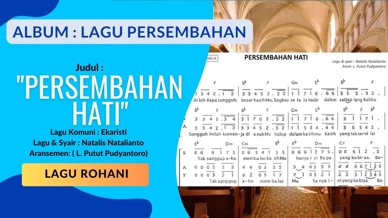 PERSEMBAHAN HATI -Lagu persembahan (L. putut Pudyantoro) - YouTube