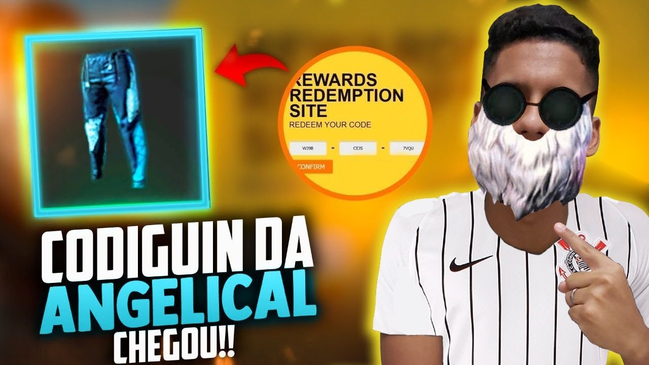 🔥 FREE FIRE - AO VIVO 🔥 CODIGUIN DA CALÇA ANGELICAL + PERSONALIZADA ...