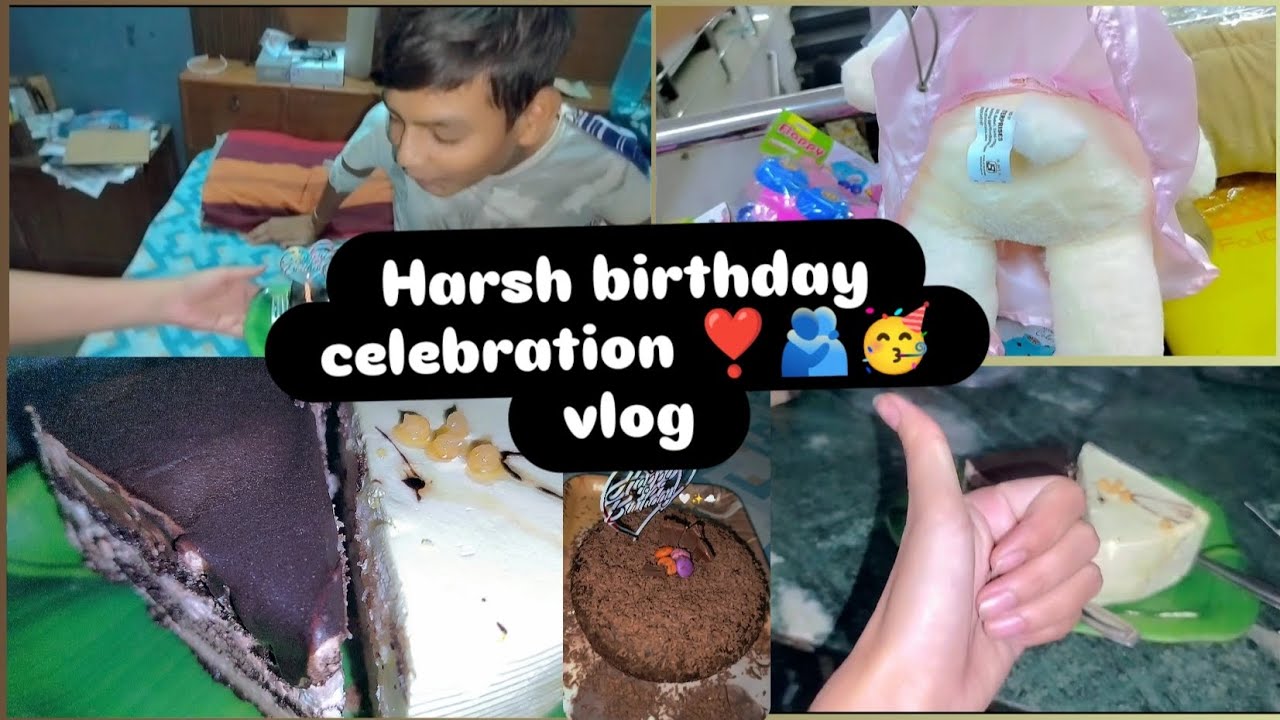 Harsh birthday celebration ️🥳🫂#trending #viral #comedy#youtube#bhai # ...