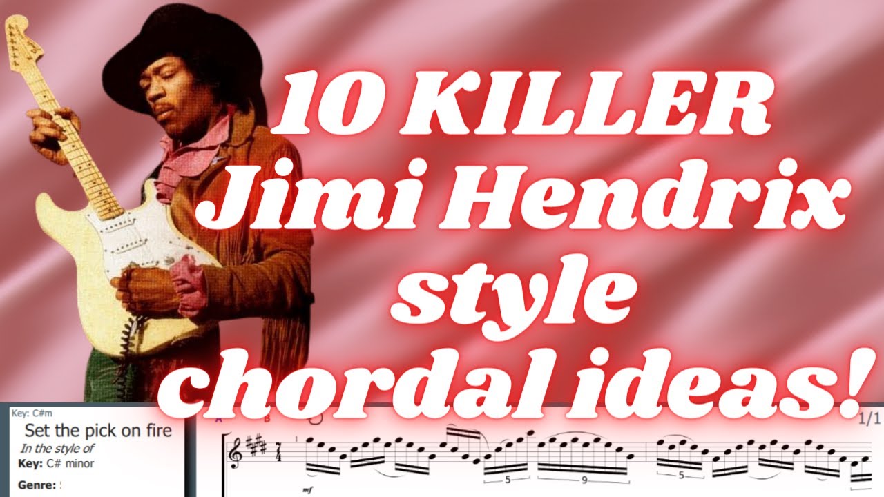 10 KILLER Jimi Hendrix style chord embellishments & lead ideas (TABS ...