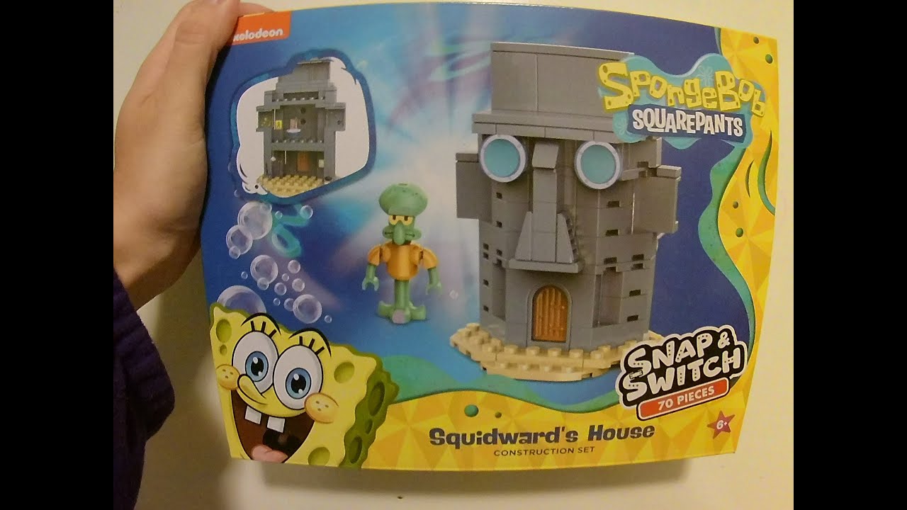 SpongeBob SquarePants Squidward 's House Construction Set Unboxing ...