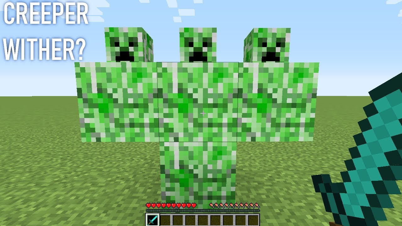CREEPER Wither in Minecraft??? - YouTube