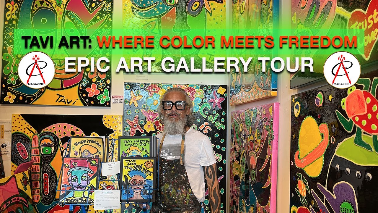EPIC ART GALLERY TOUR -TAVI ART - YouTube