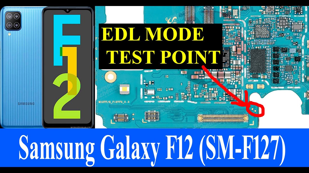Samsung Galaxy F12 (SM-F127) EDL MODE TEST POINT - YouTube