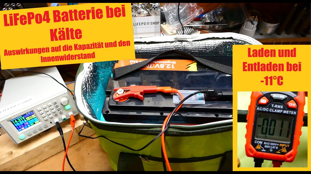 LiFePO4 Akku 50Ah, 195x130x170mm klein und 4,9kg leicht, BMS und ...