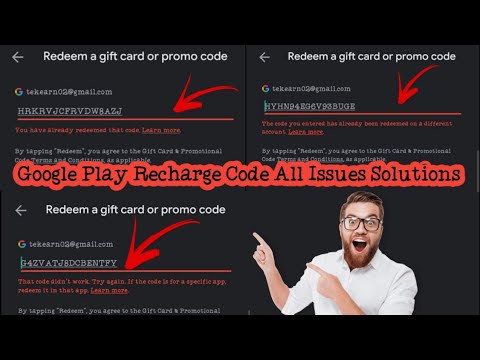 Google Play Recharge Code Not working All Issues Solution | Code not ...