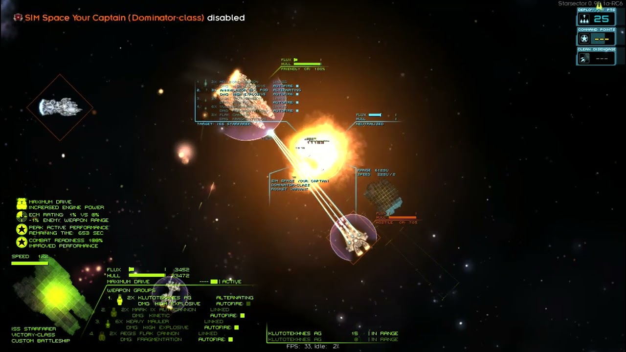 Starsector 0 95 1a RC6 - VICTORY FROM ships and weapons pack - YouTube