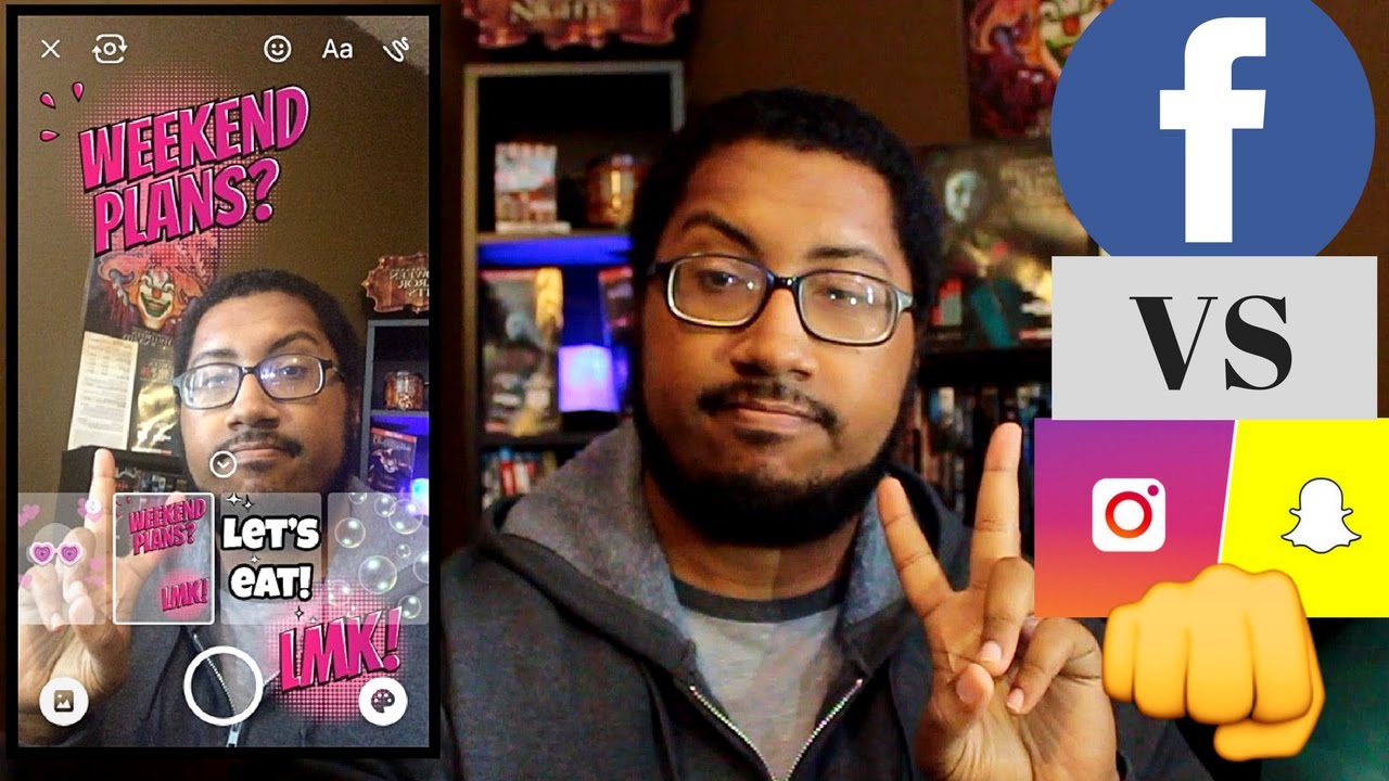 Facebook Messenger Stories vs Instagram vs Snapchat - YouTube