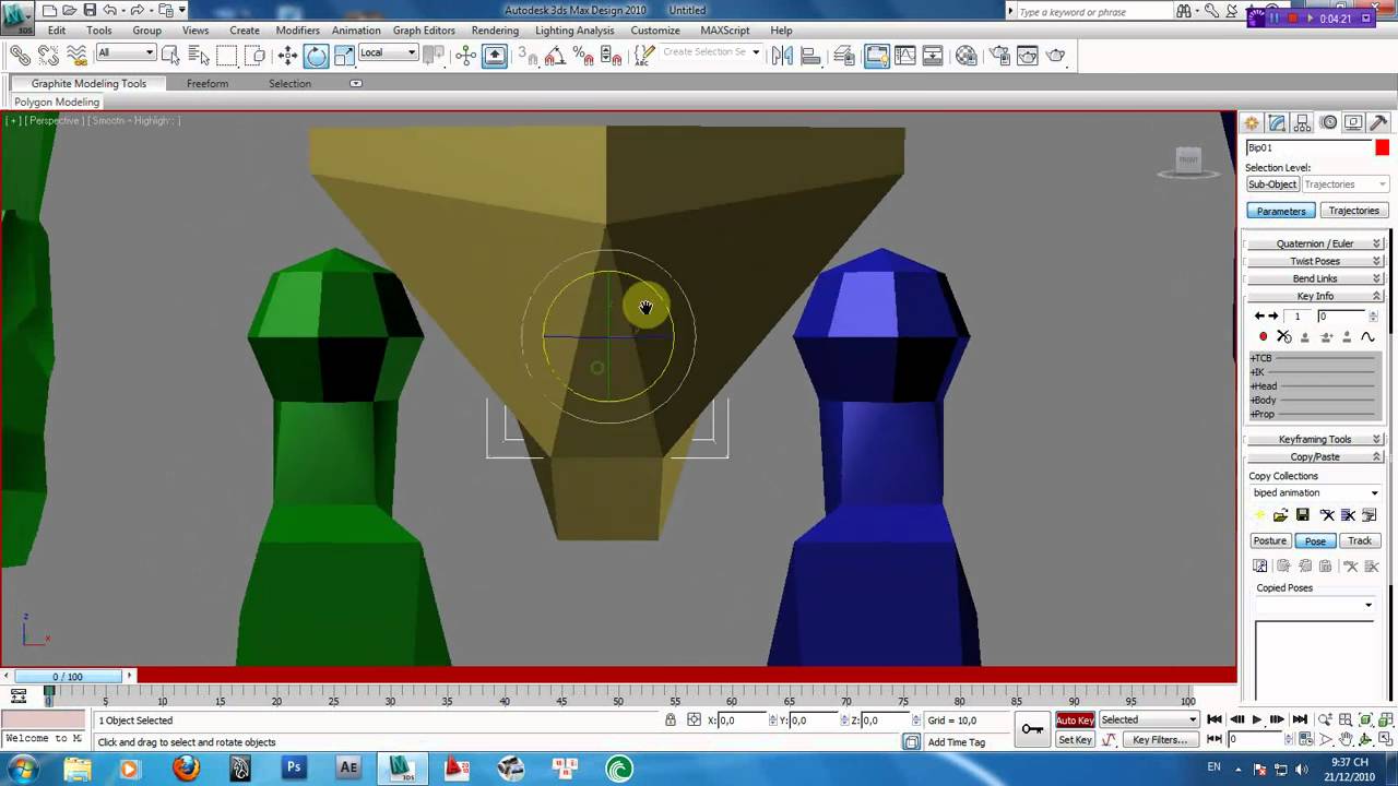 ANIMATION BIPED TUTORIAL 3DSMAX - YouTube