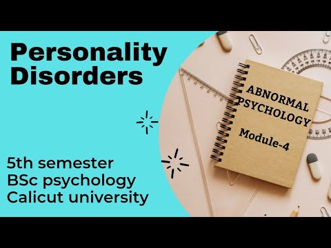 5th sem | Abnormal psychology | 4th module | Calicut University | BSc psychology# ...