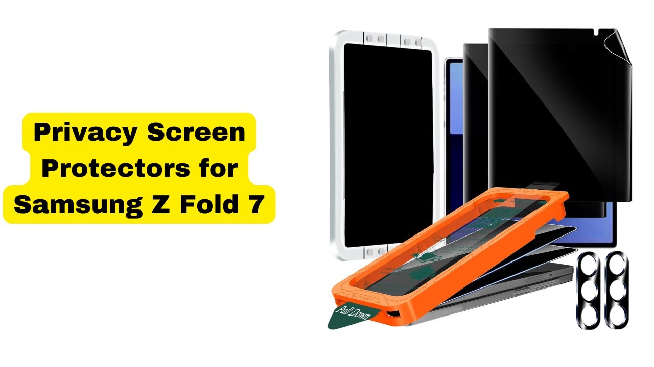 Privacy Screen Protectors for Samsung Z Fold 7 - YouTube