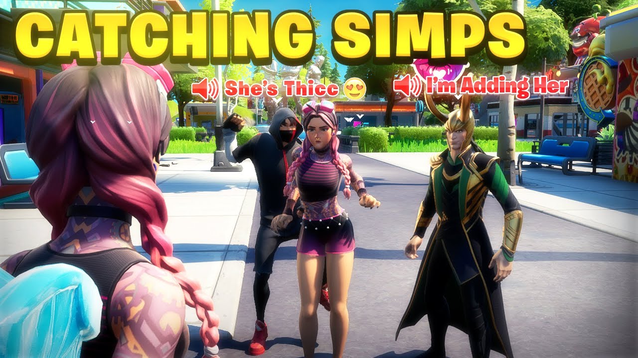 Catching Simps in Fortnite Party Royale - YouTube