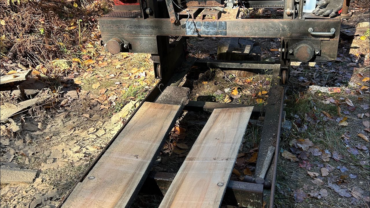 Milling White Pine Boards at my Kasco ll Saw mill please Subscribe to ...