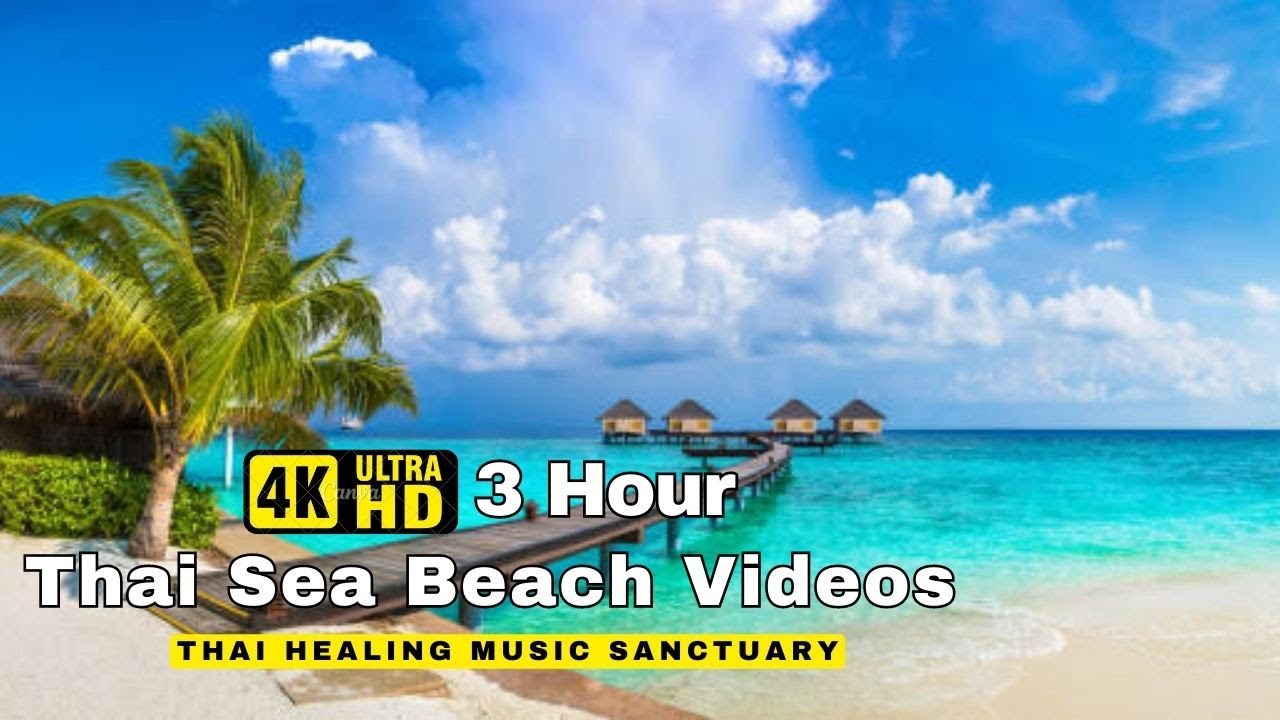 Thai Relaxing Music with Ocean Waves: Beautiful Piano, Sleep Music ...