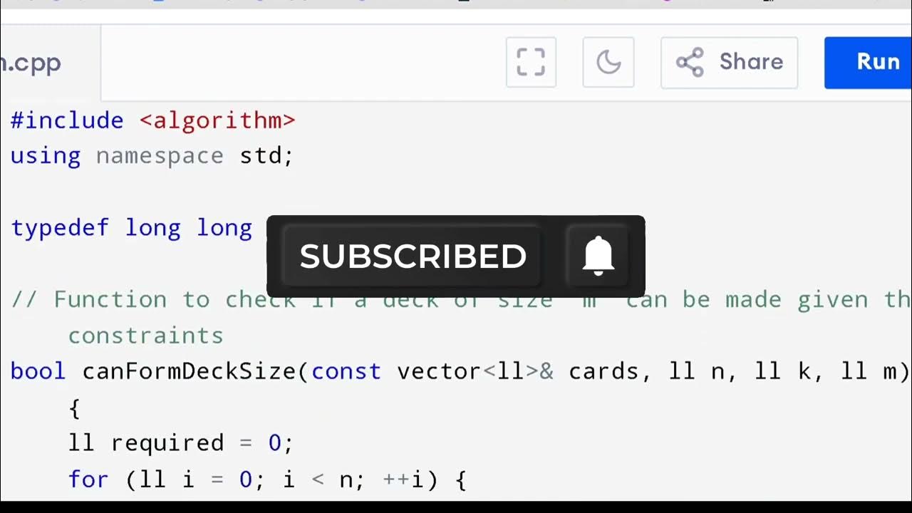 Cards Partitions Full Solution Explained| Codeforce Round 975 Full Solution Explained #coding # ...