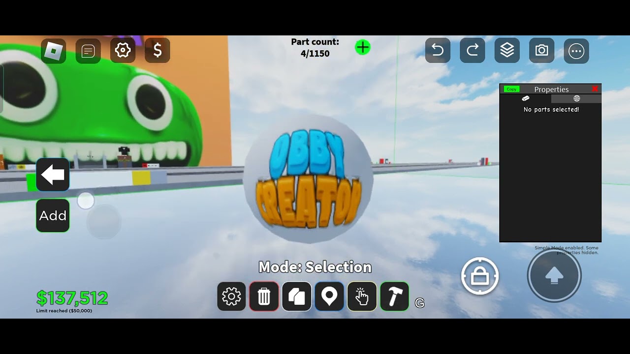 how to make earth and moon in obby creator - YouTube