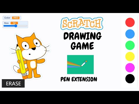 Scratch Tutorial | How to make a Painting Game in Scratch 3.0| Scratch Extension | Scratch 3.0
