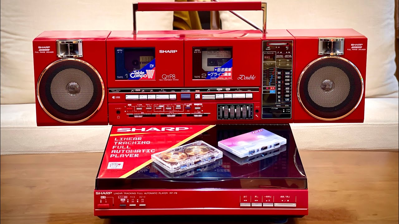 Đẳng cấp số 1 Cassette Radio Sharp QT-P8 Red Edition. Hàng hiếm sưu tầm. LH: 077.202.0010 - YouTube