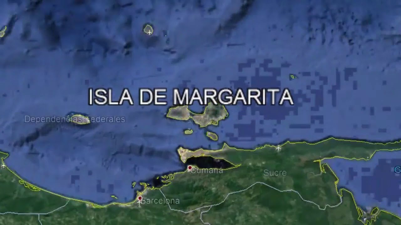 ¿Dónde quada Isla Margarita? Mapa Estado Nueva Esparta, Venezuela - YouTube