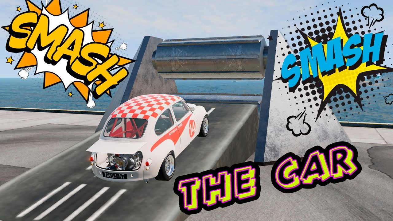 Beamng drive Smash the Car with Chopper - YouTube
