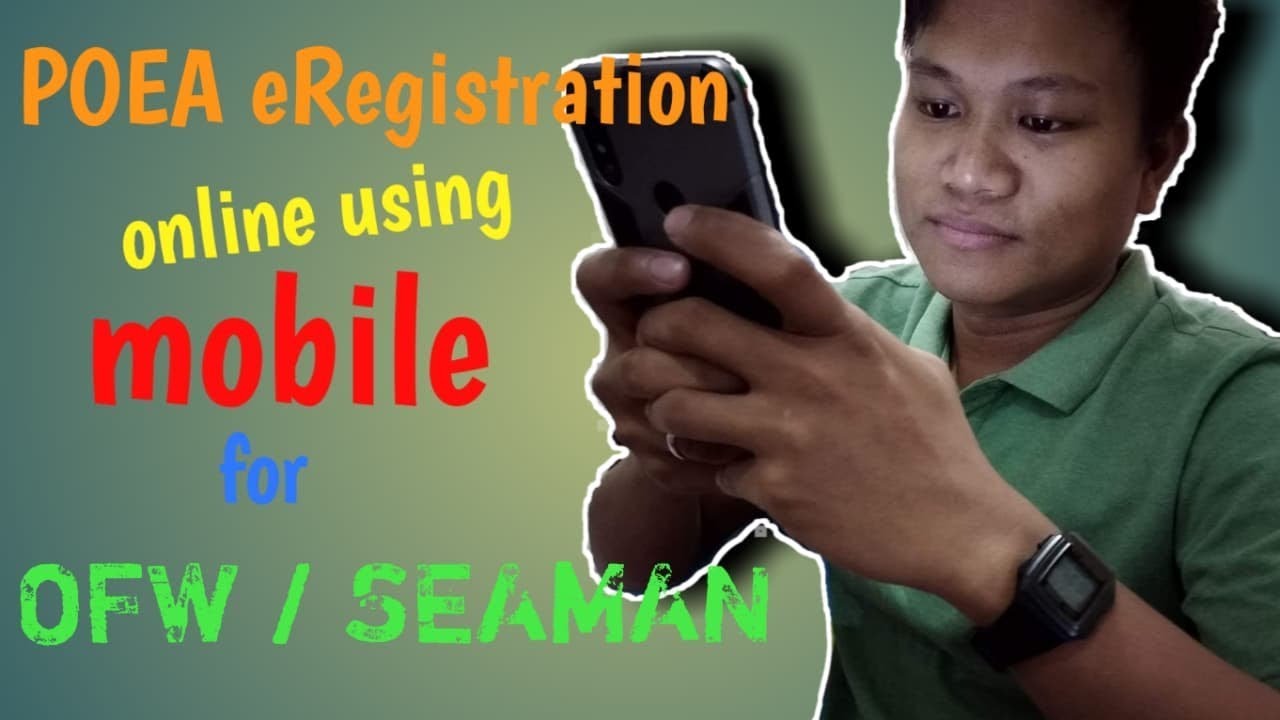 Seaman's Journal : How to apply POEA eRegistration number - YouTube