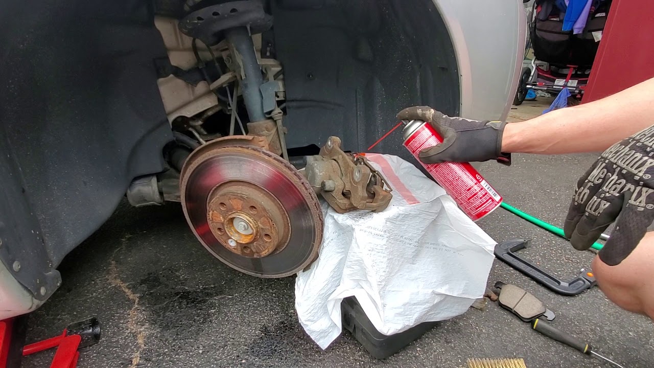 2007 Volvo S80 Front Passenger Brake and Rotor replacement - YouTube