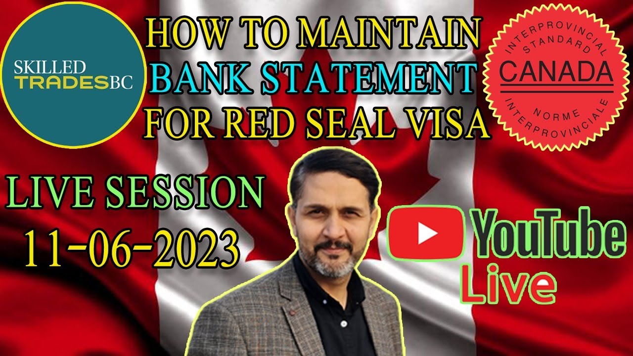 How To Maintain Bank Statement For Red Seal Visa - YouTube