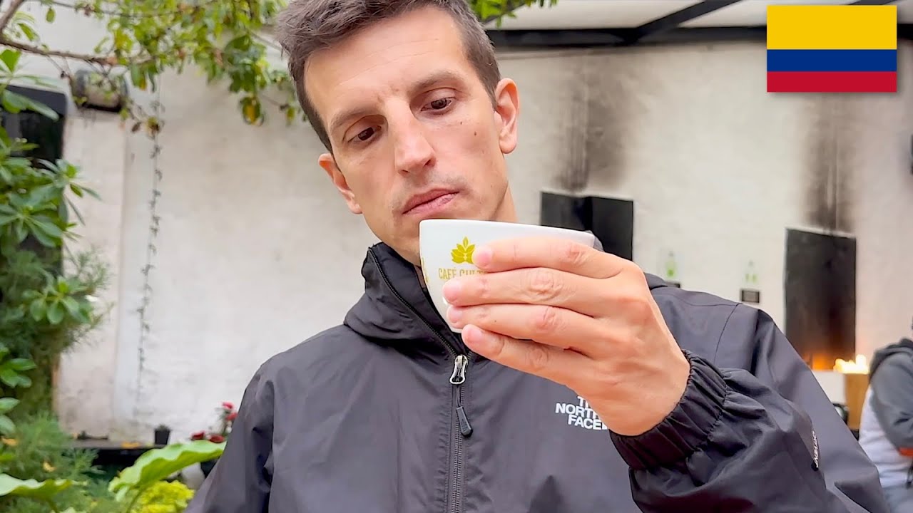 Fresh Colombian Coffee in the Heart of Bogota! - YouTube