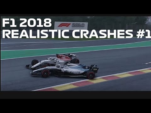 F1 2018 Realistic crashes #1 - YouTube