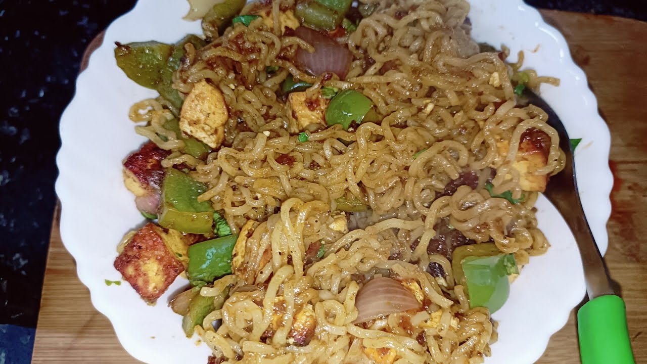 Masala Maggi Noodles Recipe | Chilli Paneer Maggi Recipe | Maggi Recipe ...