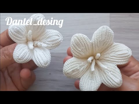 💐💐Dantel anglez çiçekleri yapılışı 