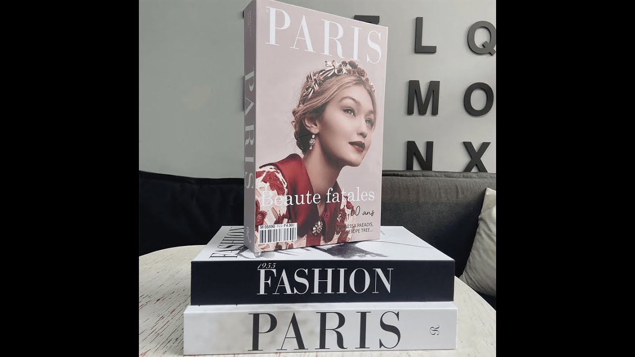 Fashion Fake Decorative Books ♡ YIASSU.COM - YouTube