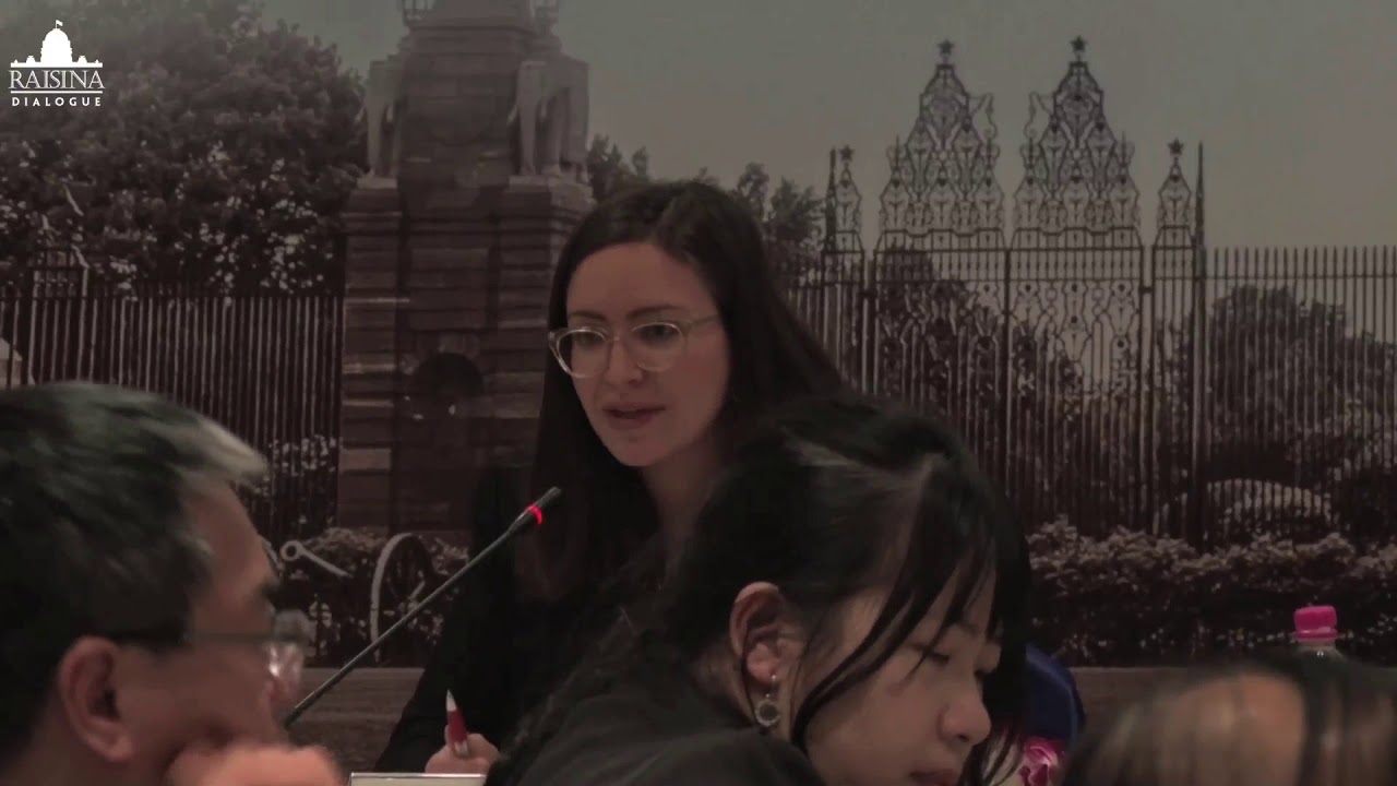 Rachel Rizzo during Women in Foreign and Security Policy at Raisina ...