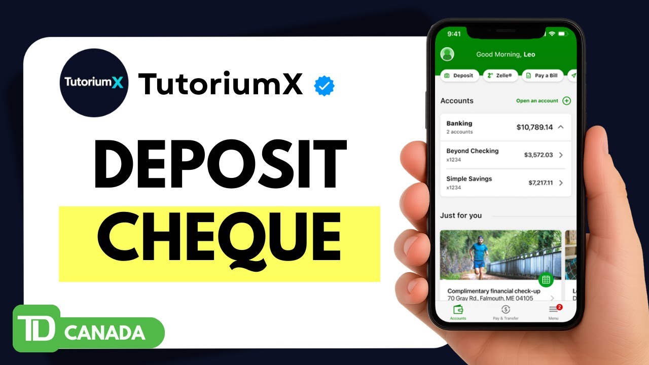 How to Deposit a Cheque Using TD Canada Mobile App - YouTube