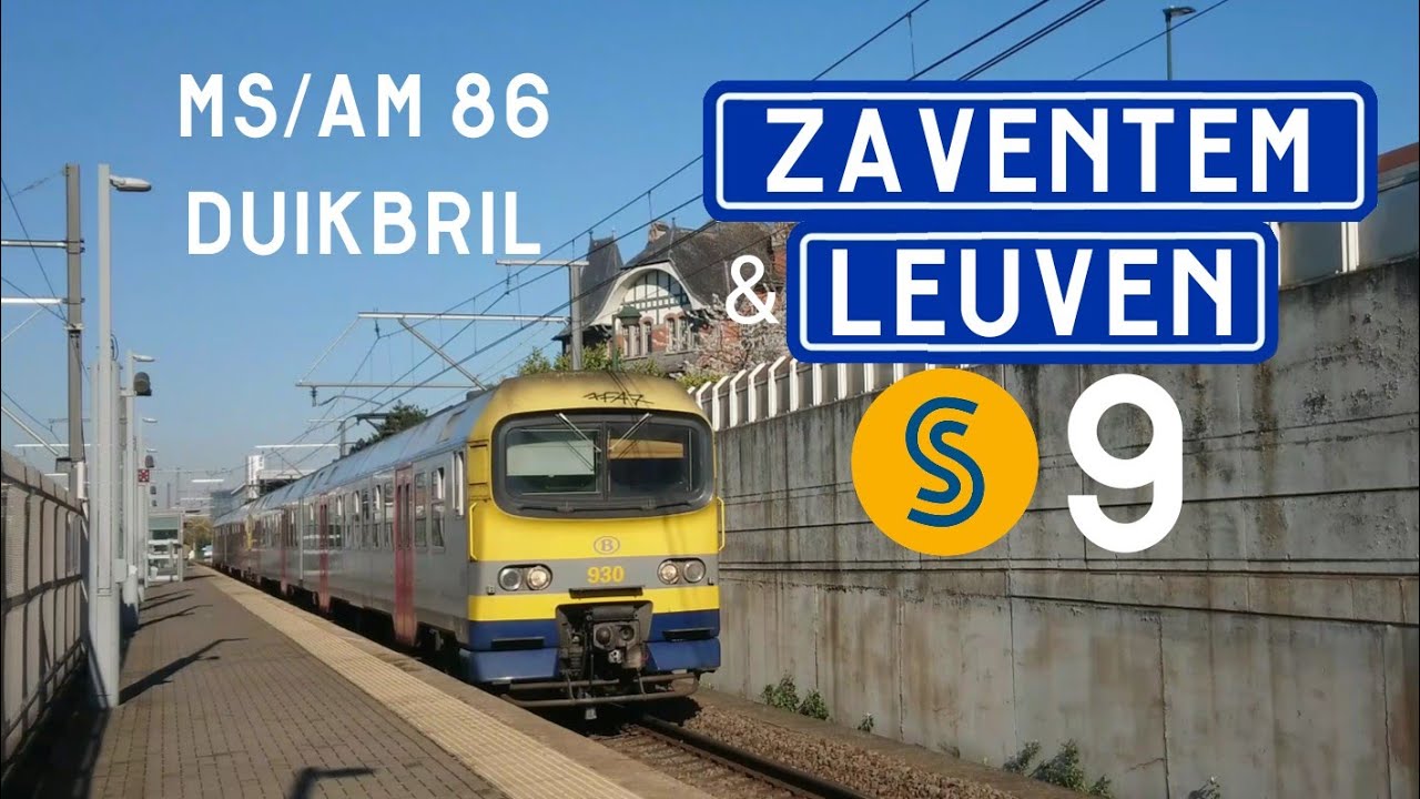 NMBS SNCB / MS AM 86 DUIKBRIL SPRINTER / Leuven + Zaventem / S9 - YouTube